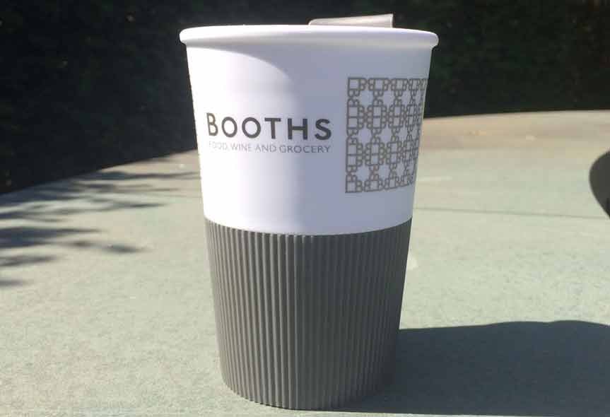Free Booths hot drink everyday with reusable cup - Save the Student