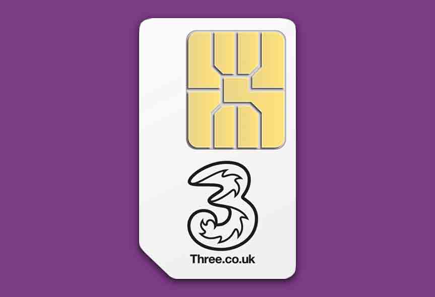 Three 8GB, unlimited texts and minutes SIM £7/month - Save the Student