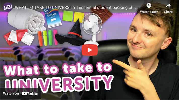 What to take to university checklist 2024 - Save the Student
