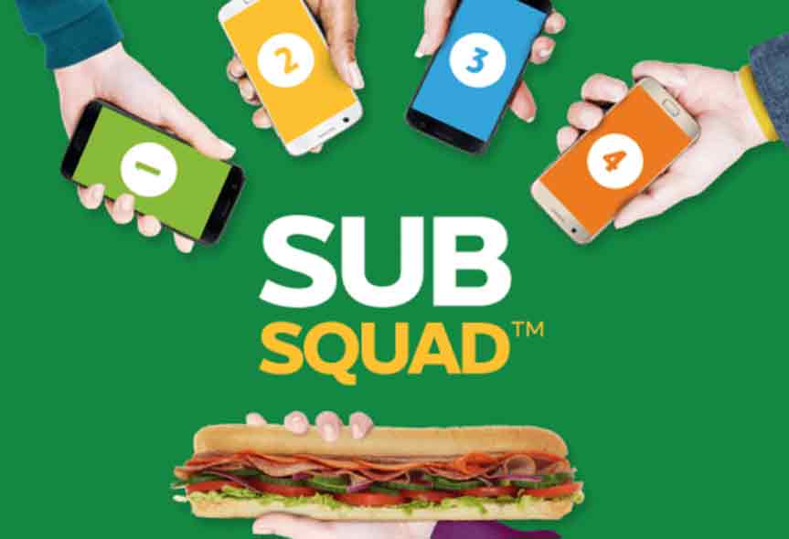 Join a SubSquad for extra Subcard points - Save the Student